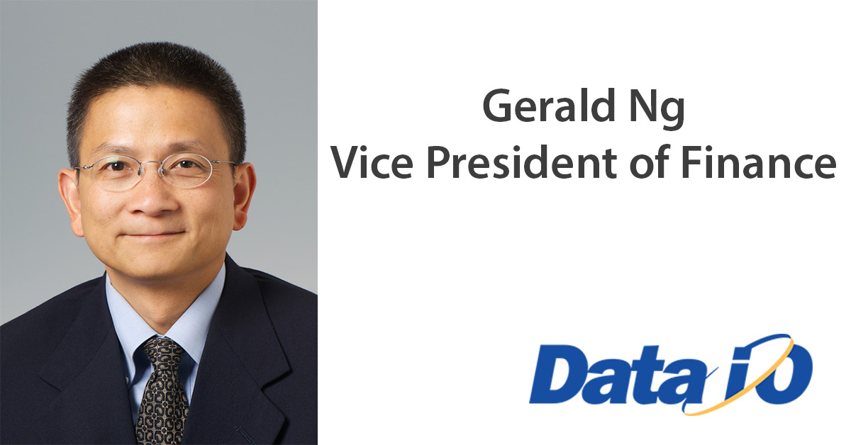 Data I/O Announces Gerald Ng as Vice President of Finance